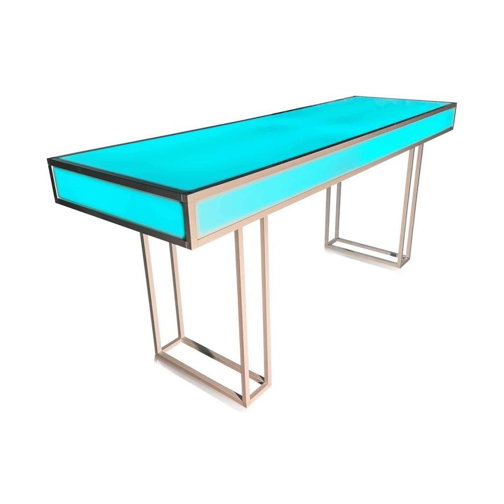 8ft Illuminated Communal Table Rental | LED Event Table