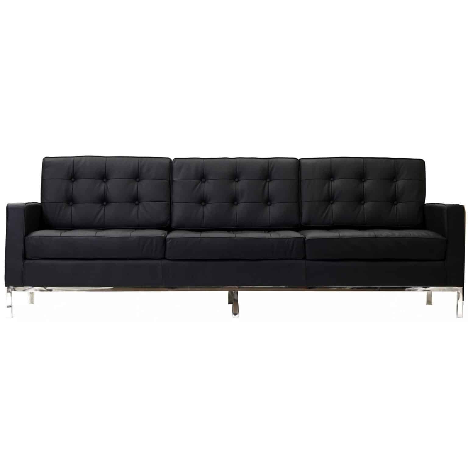 CITY LOFT SOFA BLACK | Modern Event Rental