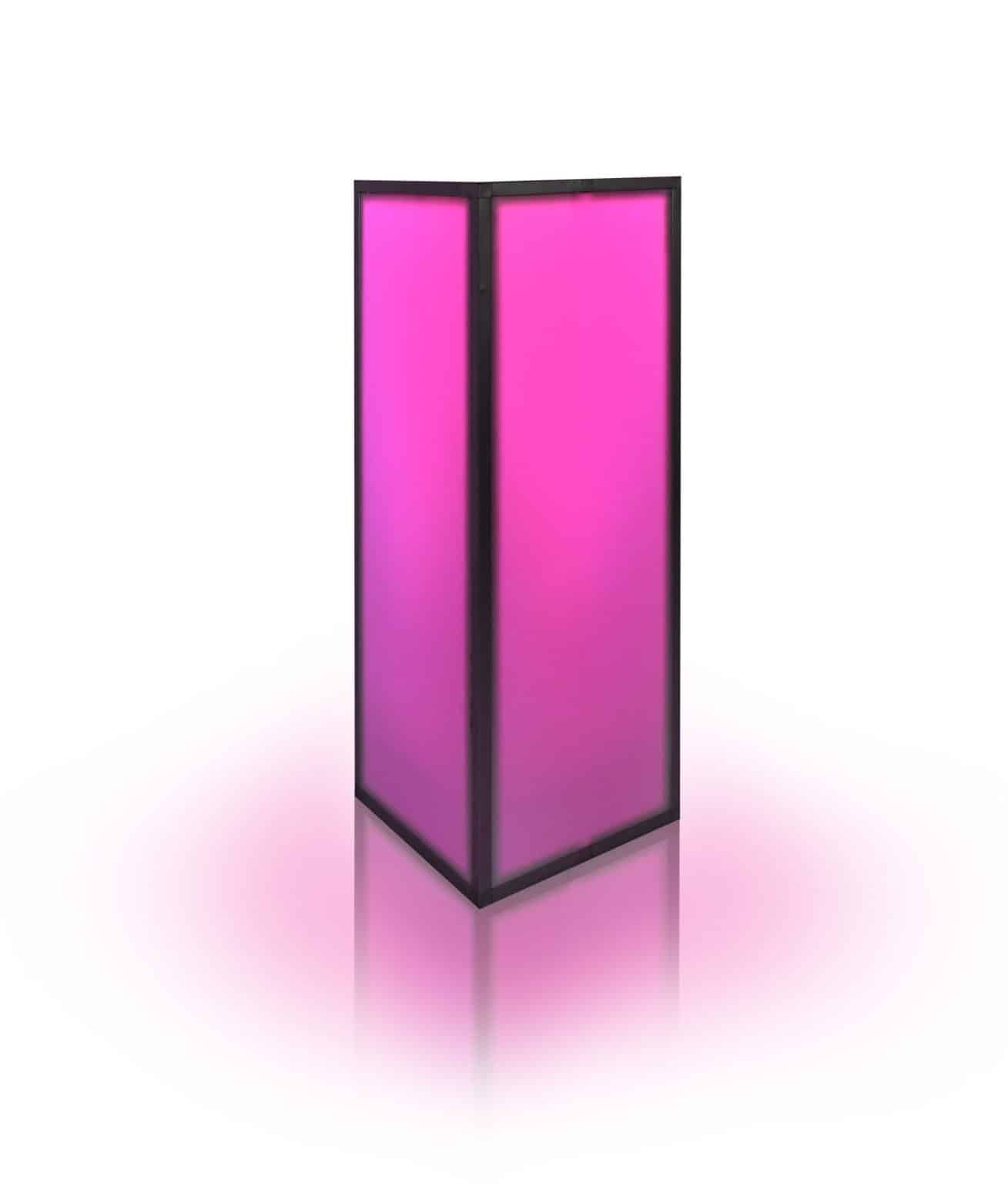 4FT LED Acrylic Pillar Rental | Illuminated Event Décor by Modern Event ...