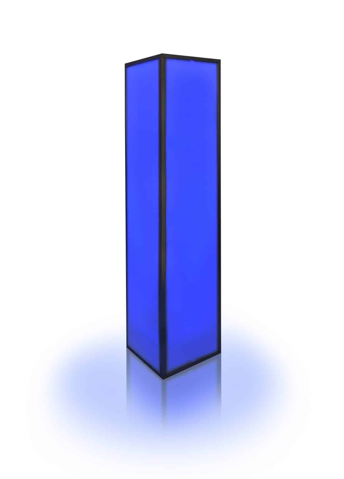 6FT LED Acrylic Pillar Rental | Modern Event Rental