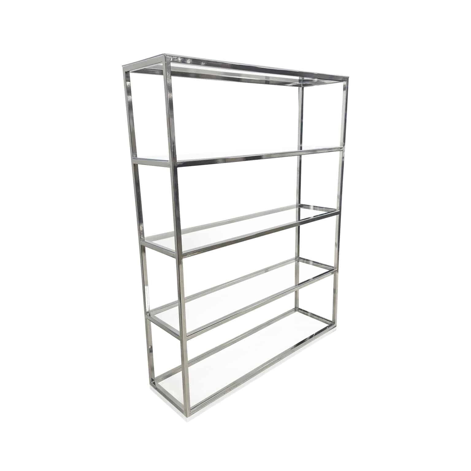 TIFFANY SILVER SHELF | Modern Event Rental