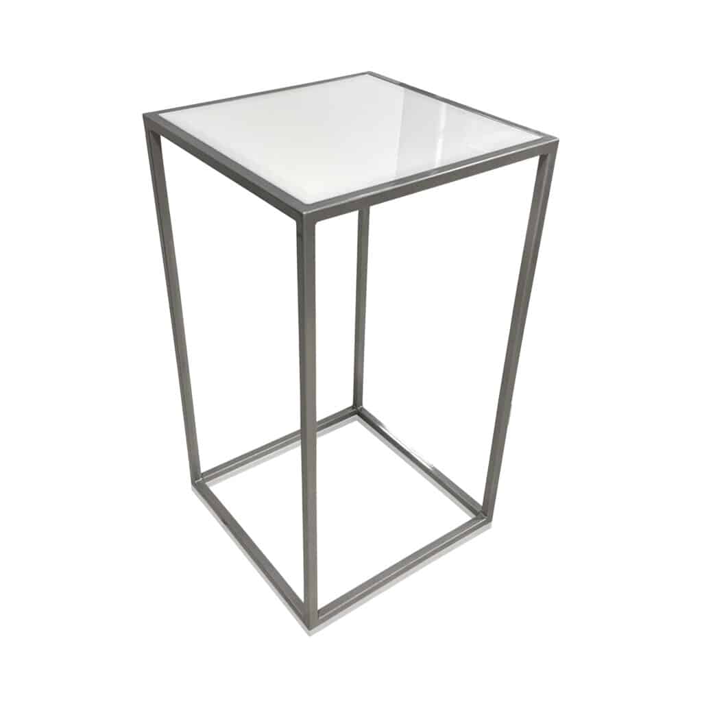 SILVER NEXUS BAR TABLE Modern Event Rental silver-nexus-bar-table-modern-event-rental