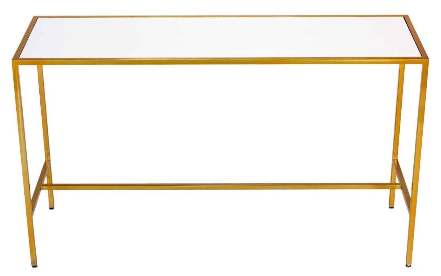 Bali Gold Communal Bar Table Rental | Modern Event Rental