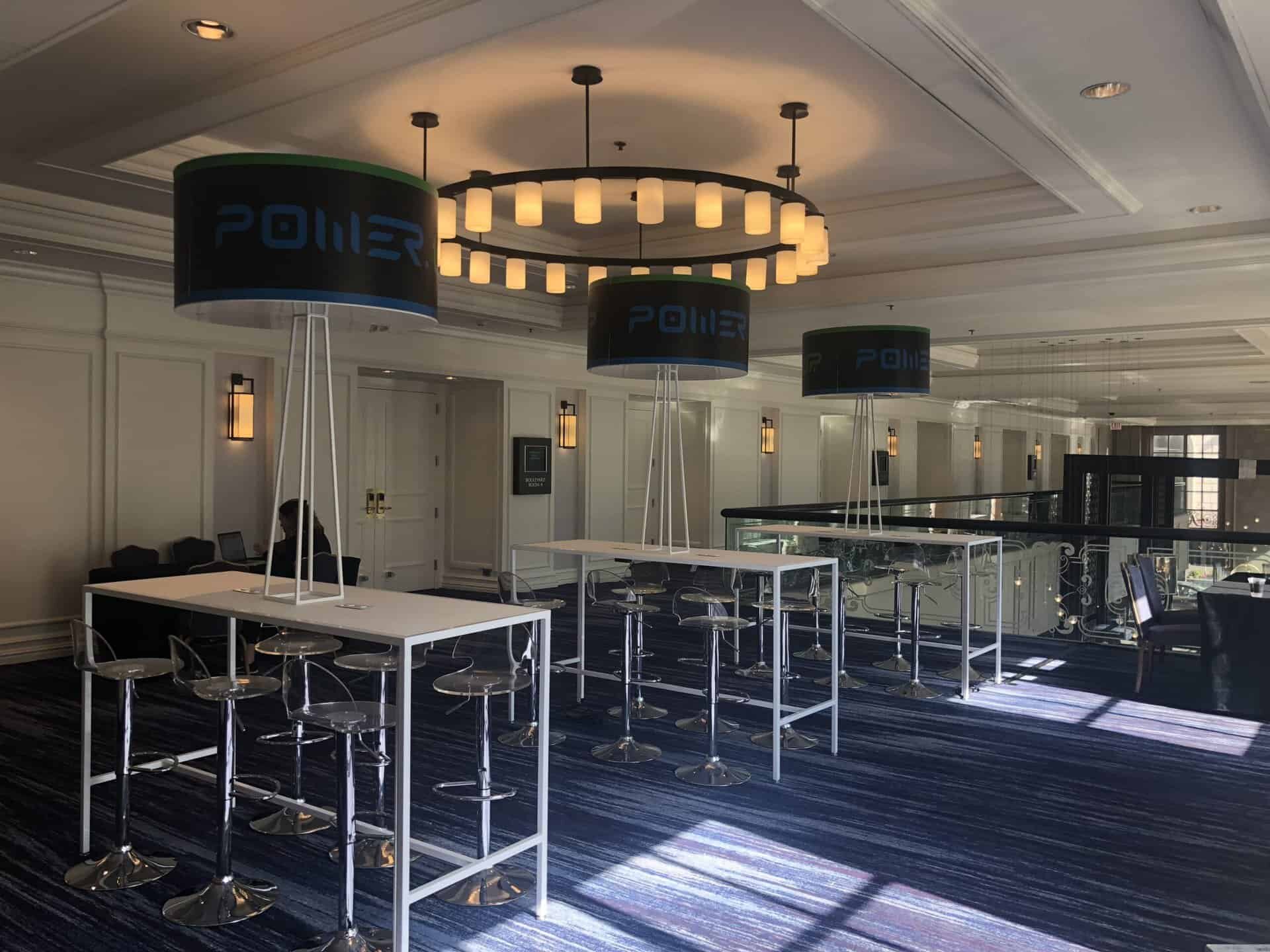 Nexus and Bali Bar Tables - CUSTOM BAR TABLE RENTALS