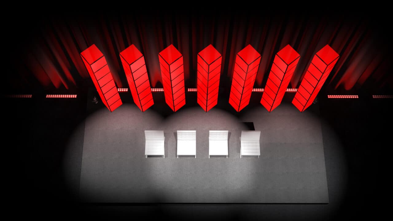 LED Stage Design Chicago | Modular LED Cube Stage Set Concept 1