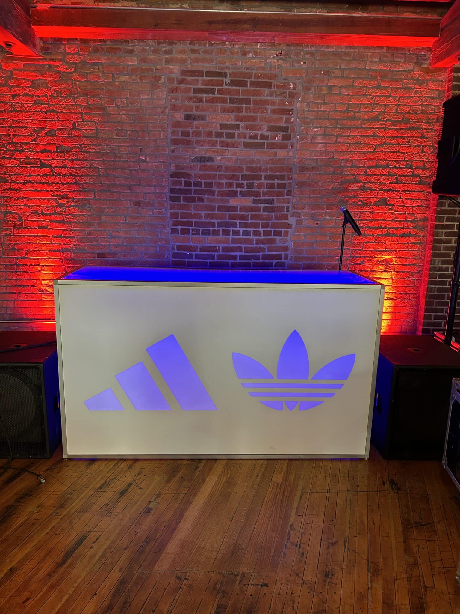 Branded Registration Counters for Events | Blanc & Black Counters for ...